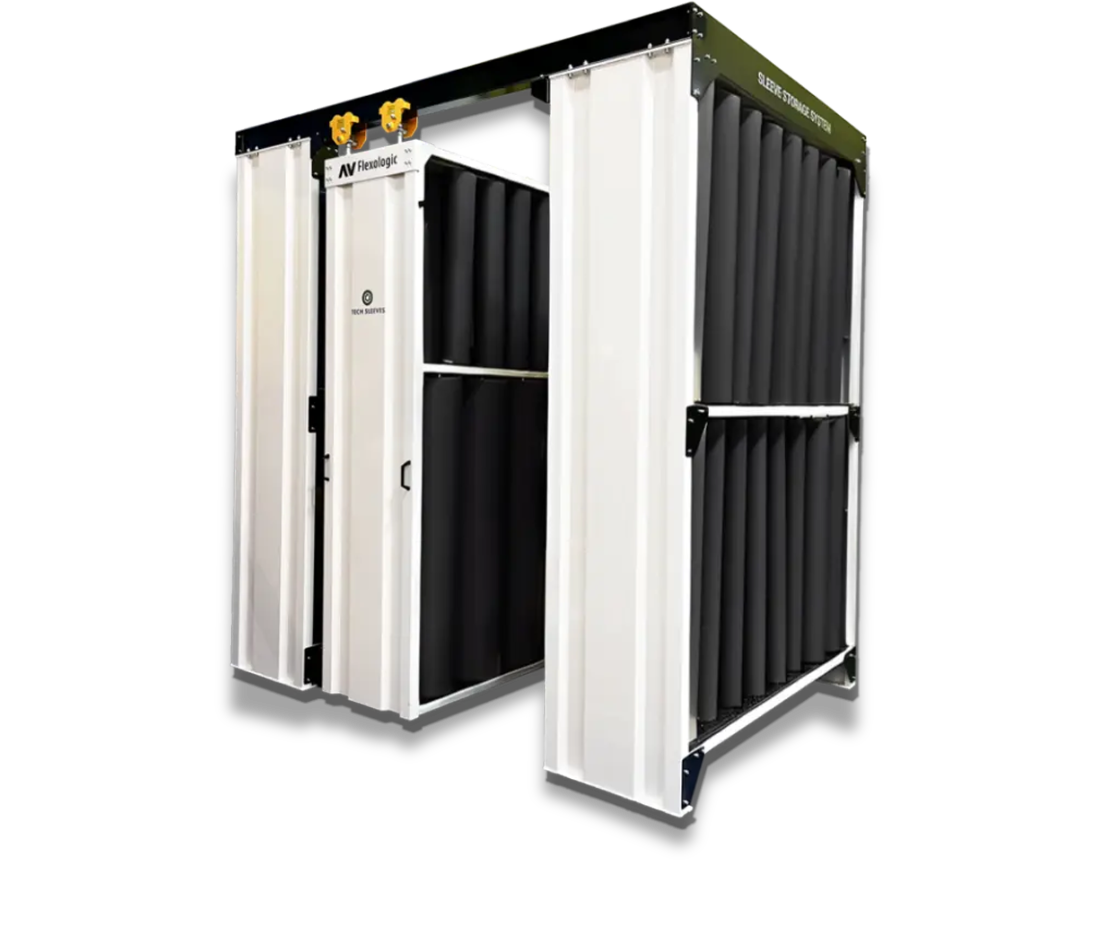 Sleeve Storage System for Flexographic Printing Sleeves | Tech Sleeves